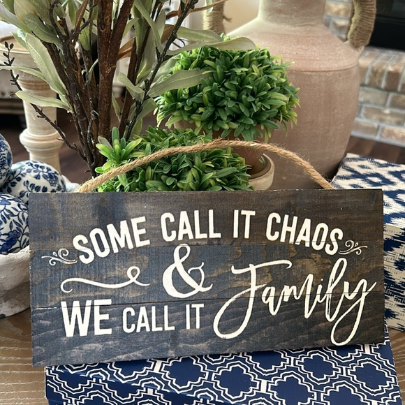 Wall Decor | New Rustic Farmhouse Family Chaos Distressed Plank Wood ...